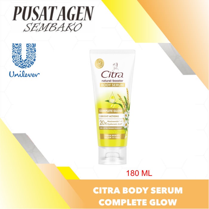 Citra BODY SERUM NATURAL BOOSTER COMPLETE GLOW 180ML Brightening ...