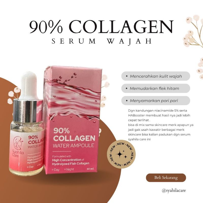 SYAHILA CARE 90% COLLEGEN WATER AMPULE 10ml | Shopee Philippines