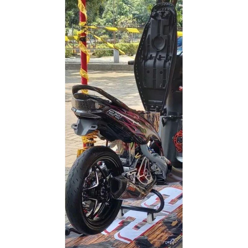 Original ROAD RACE ALL MATIC MIO SPORTY/SMILE MIO LAMA REAR SLIDE SPEAK ...