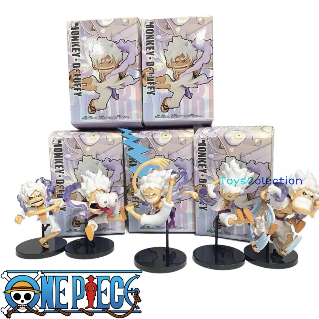 ACTION FIGURE ONE PIECE MONKEY D LUFFY NIKA GEAR 5 SUN GOD Q VER. WCF ...