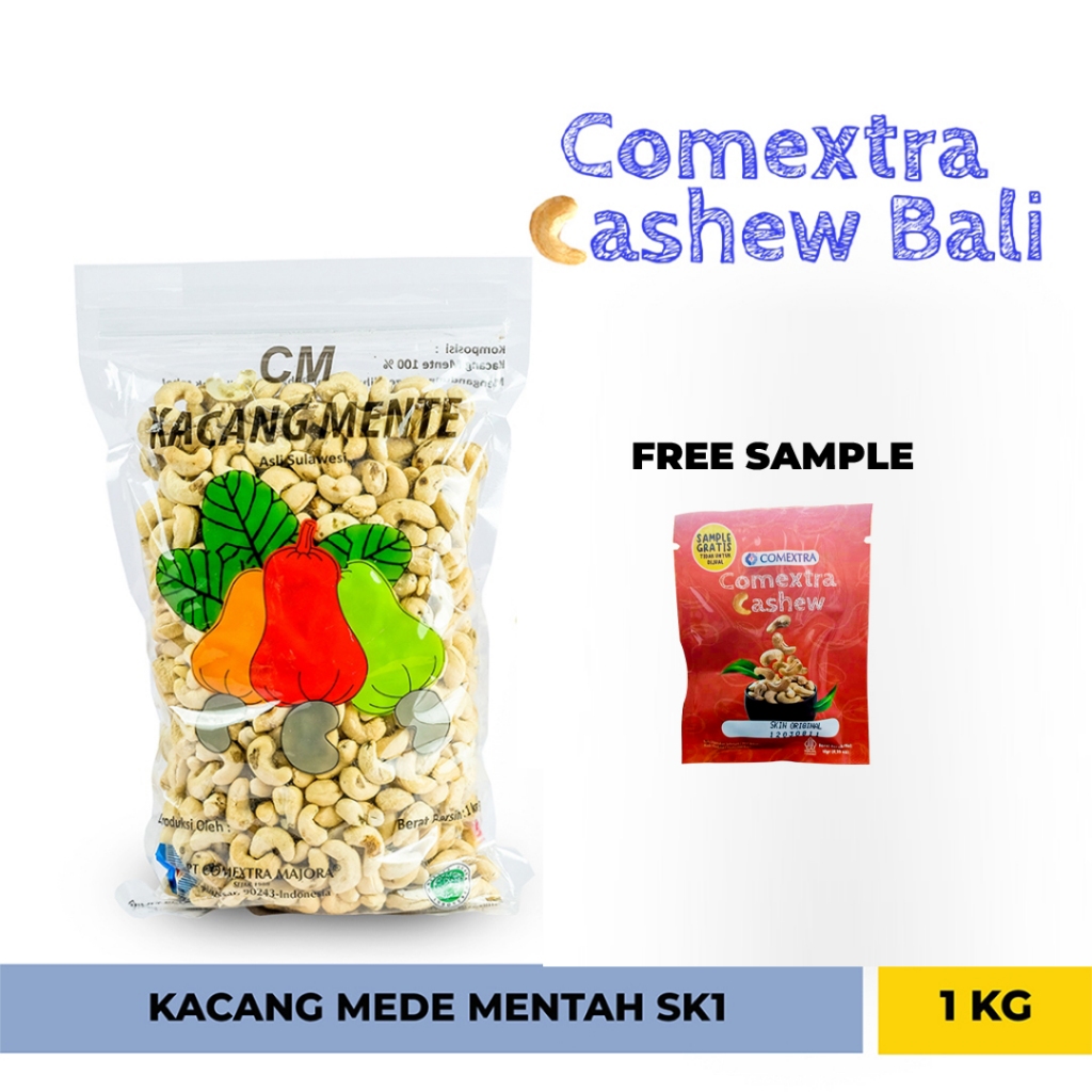 Whole Raw Comextra Cashew Nuts SK1 1Kg - Sulawesi Cashew Nuts Mente ...