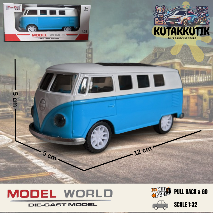 Diecast Model World Tian Du Children's Toys Classic Van Car VW Kombi VW ...