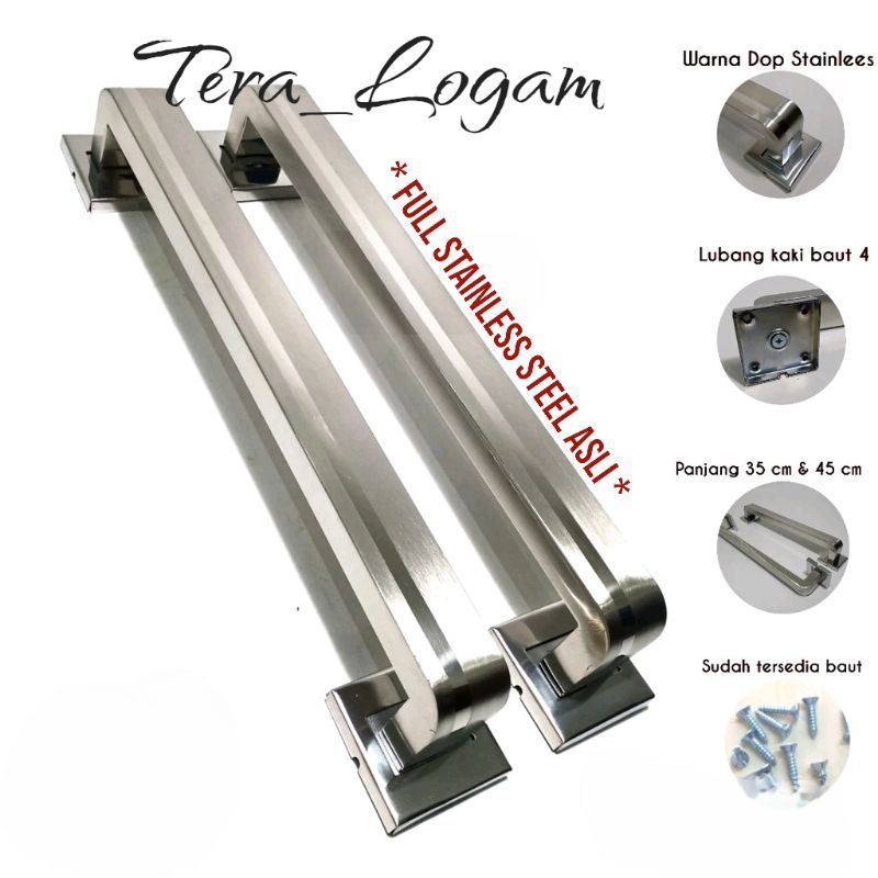 Minimalist door Handle, goal style stainless steel door pull Handle ...