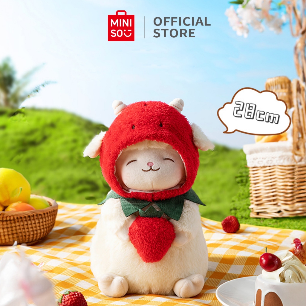 Miniso Toy Stuffed Sheep Plush Doll Animal Kids Cute Soft Cute Plush ...