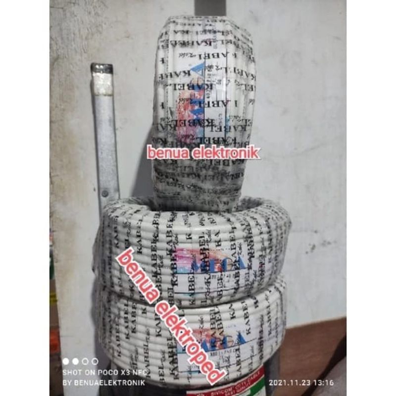 Per METER MEGA Cable/NYM Wire Electrical Cable 2x1.5 MEGA | Shopee ...