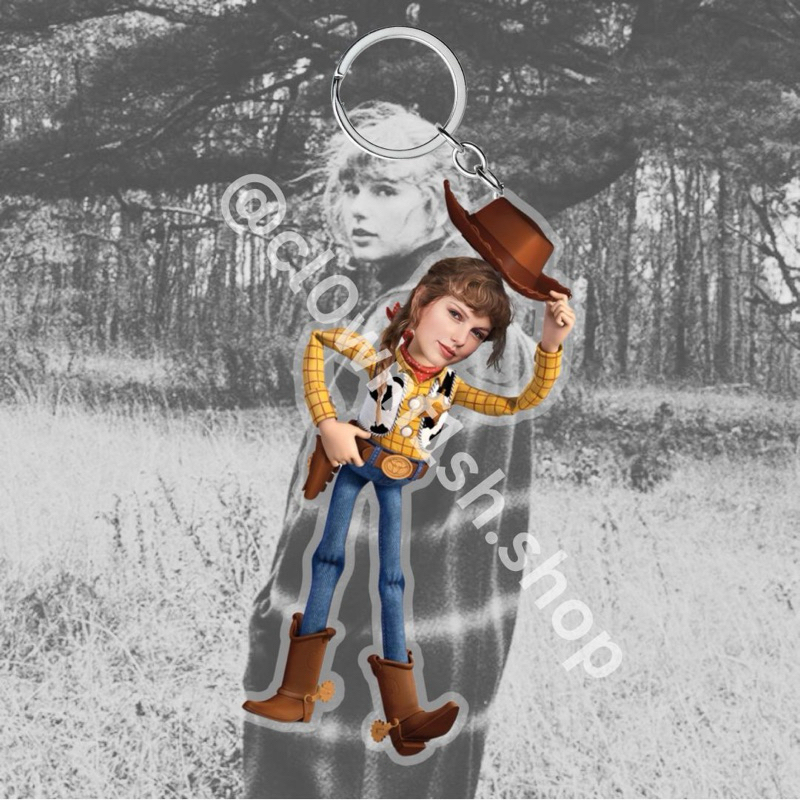 GANTUNGAN Taylor Swift Cowboy Like Me Keychain (Taylor Swift Evermore ...