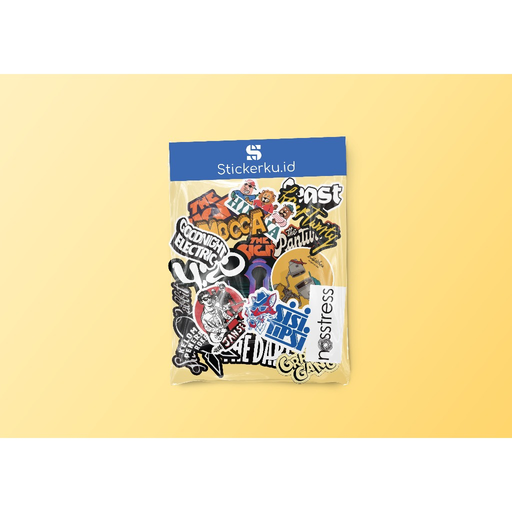 INDIE BAND STICKER PACK - BAND STICKER - AESTHETIC STICKER - HP TUMBLER ...