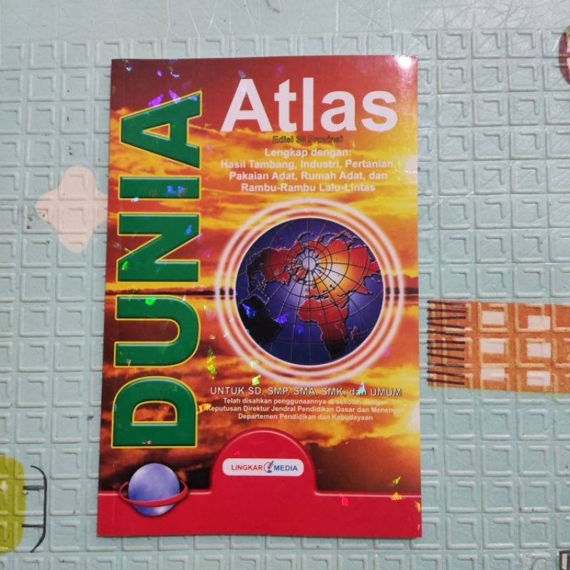 Complete World Atlas Latest World and Indonesia Maps - LM | Shopee ...