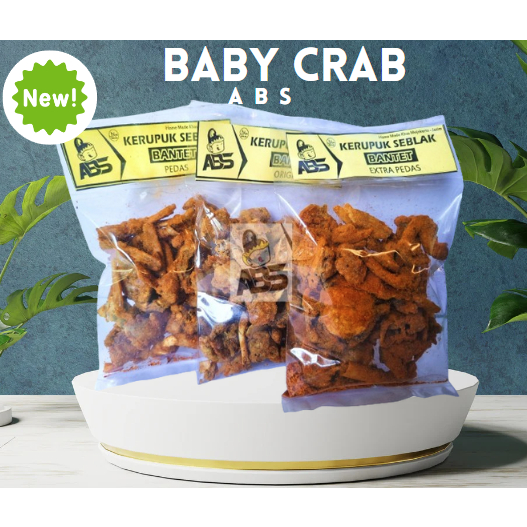 Crab KRIUK BABY crab Snack seafood crab Crispy krips Viral Snack Snack ...