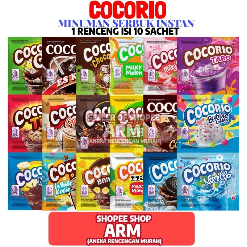 Cocorio Powder Drink 1 Renceng Contains 10 Sachets | Shopee Philippines