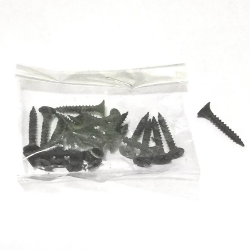 1 inch gypsum screws, 6x1 black drywall screws per pack contains 20 pcs ...