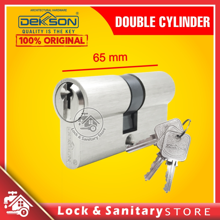 Double Cylinder Dekson Dekkson CYL DC DL 65MM SN Door Lock Cylinder ...
