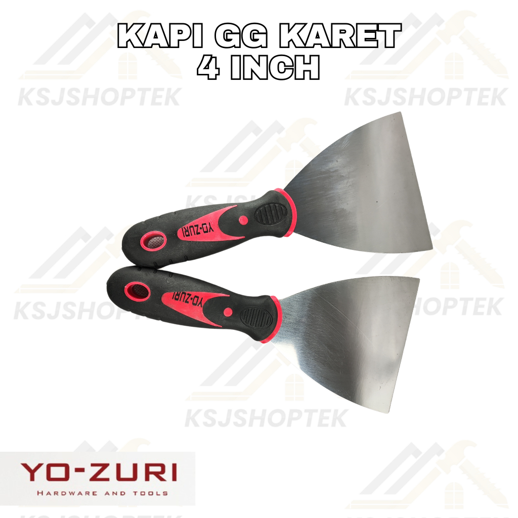 Rubber handle Kapi 4" / Rubber Kapi gg 4" Kapi Plamir Kapi Paint Kape ...