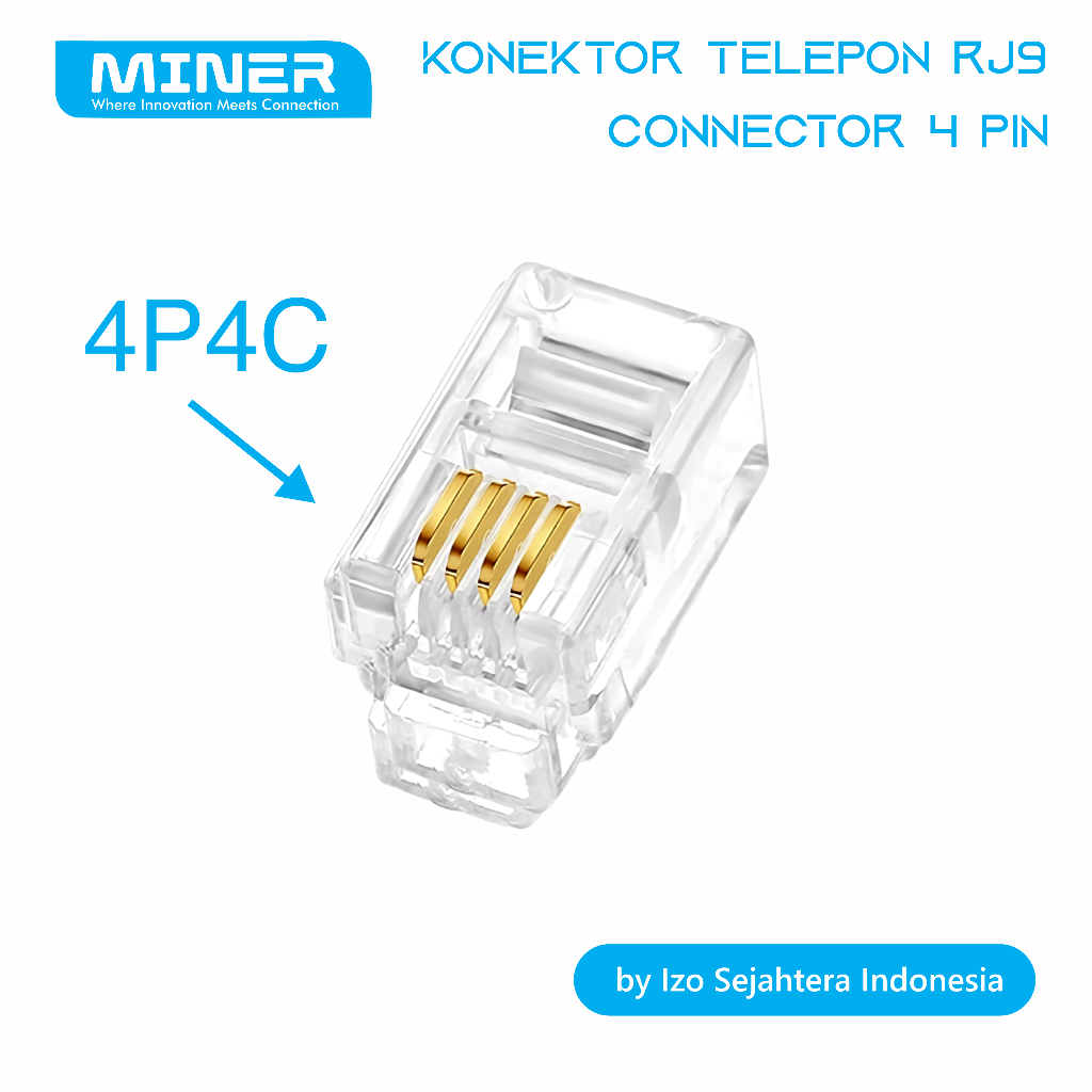Rj9 Telephone Connector 4 Pin Connector | Shopee Philippines