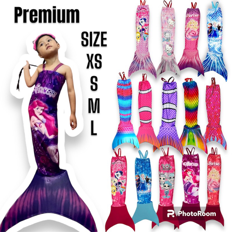 Premium Mermaid Princess Mermaid Costume Swimsuit | Shopee Philippines