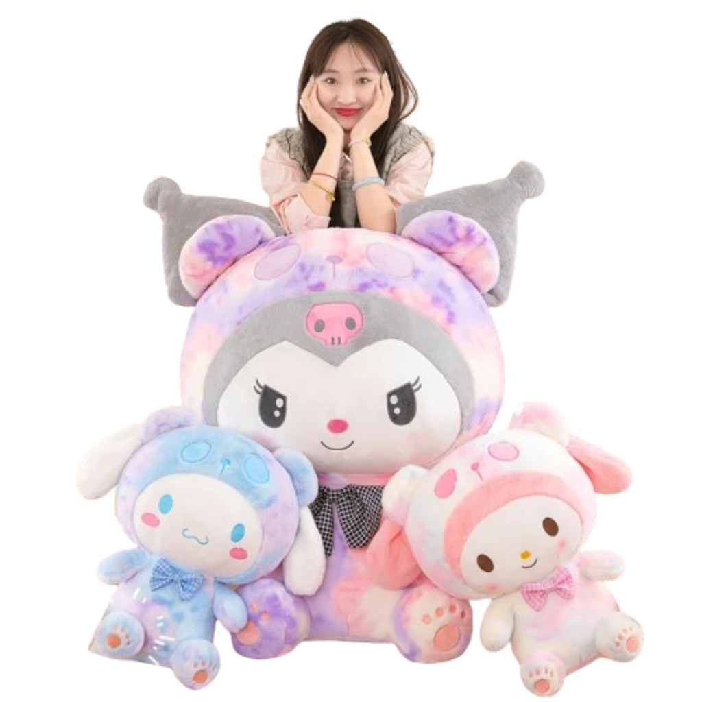 New Sanrio Kuromi Rainbow Doll Rainbow Cinnamoroll Pochacco My Melody ...