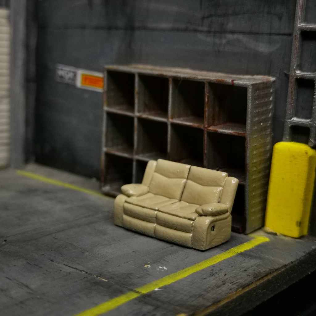 3D Receh 1 Sofa64 Type 5 Diorama Model Diecast Couch Chair Mini GT ...
