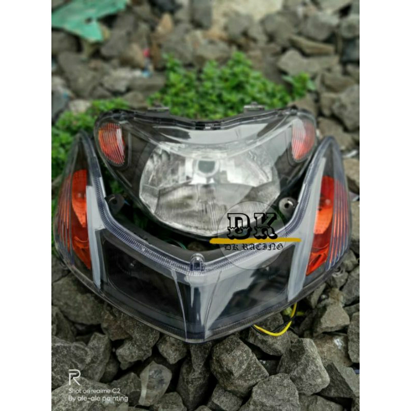 MIO SMILE COSTUME PACKAGE MIO SMILE CUSTOM HEADLIGHT REFLECTOR PLUS SEN ...