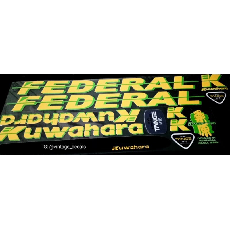 Federal kuwahara (dewa) replacement decals sticker | Shopee Philippines