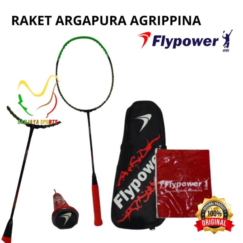 Original ARGAPURA AGRIPPINA SERIES FLYPOWER BADMINTON Racket | Shopee ...