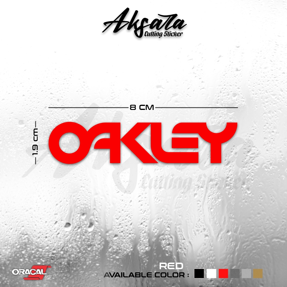 Oakley Logo Cutting Sticker | Oakley Logo Sticker Cutting | Shopee ...