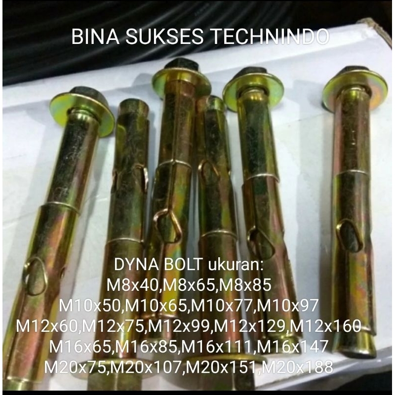 Dyna Bolt 16x85 Concrete Bolt Dina Bolt M16x86 Dynabolt | Shopee ...
