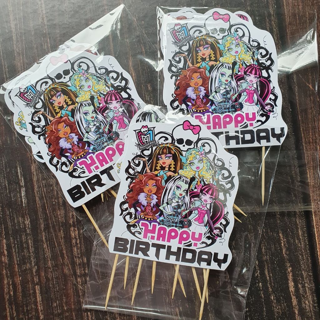 Monster High Cake Topper (10pcs) | Shopee Philippines