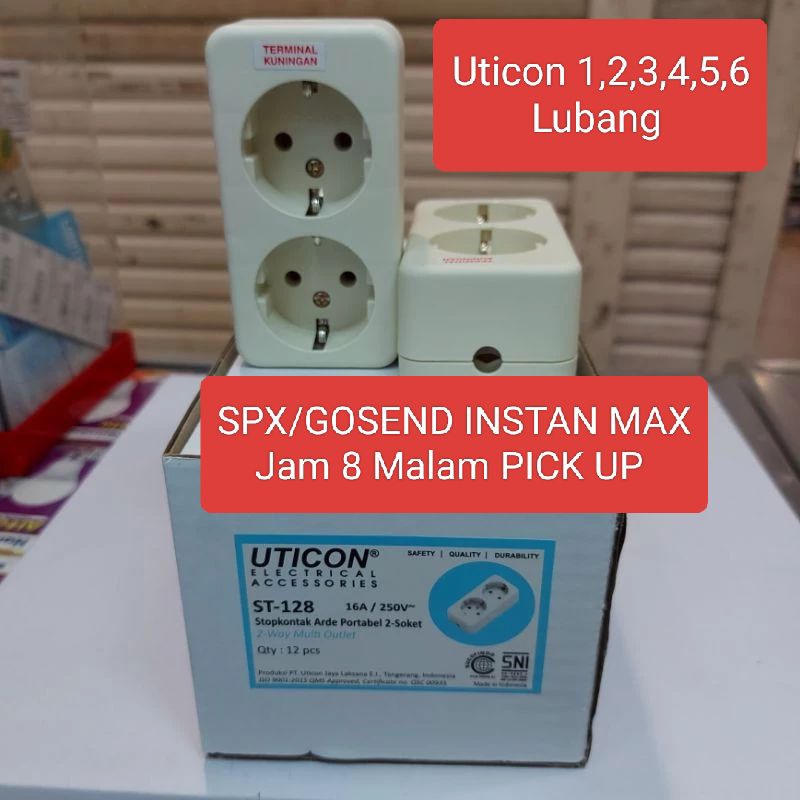 Uticon Socket WITHOUT Cable - 1 2 3 4 5 6 Holes Brass Terminal | Shopee ...