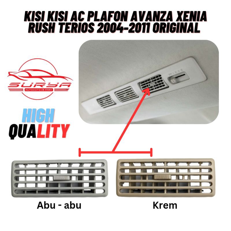 ORIGINAL 2004-2021 Avanza Xenia Rush Terios Car Ceiling AC Grille ...