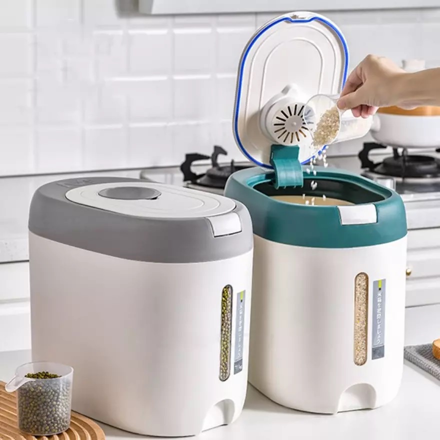 Rice Dispenser 10 KG Rice Container / Rice Storage Container - Rice BOX ...