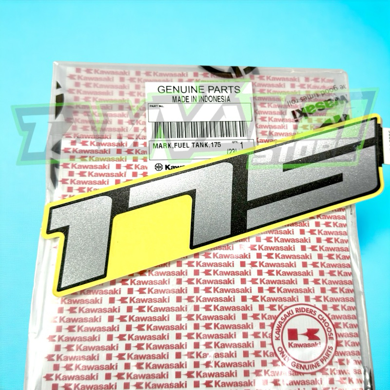 Mark FUEL TANK STICKER TANK LOGO KAWASAKI W175 ORIGINAL | Shopee ...