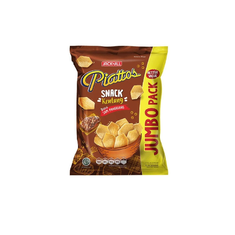 Piattos Grilled Beef Potato Snack Jumbo Pack 120 gr | Shopee Philippines