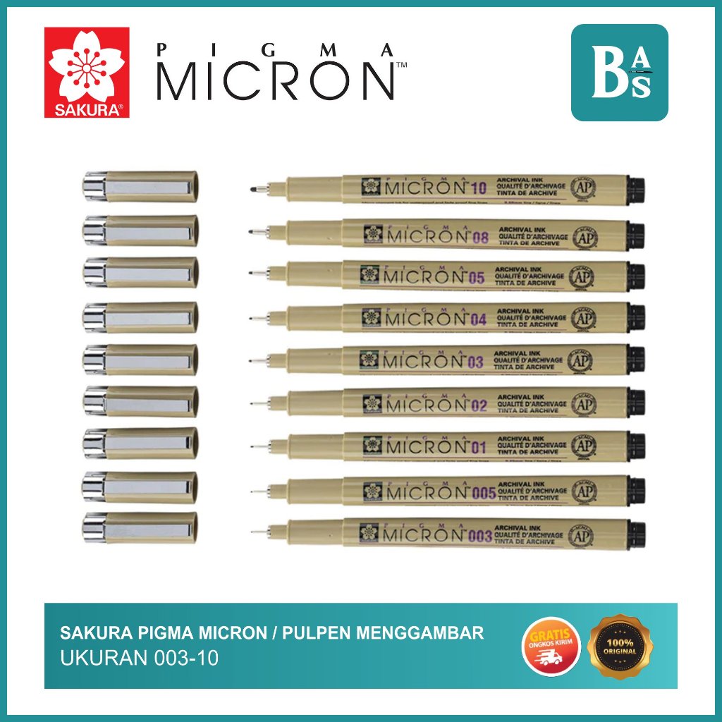 Sakura Pigma Micron Pen 003-10 / Drawing Pen | Shopee Philippines