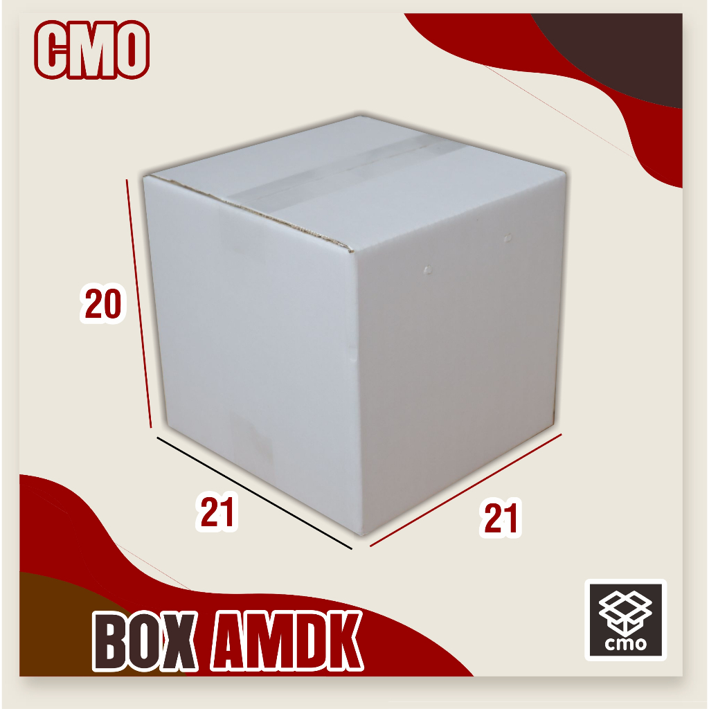 PUTIH White amdk cardboard box 120ml x36 | 21x21x20 cm mineral bottled ...