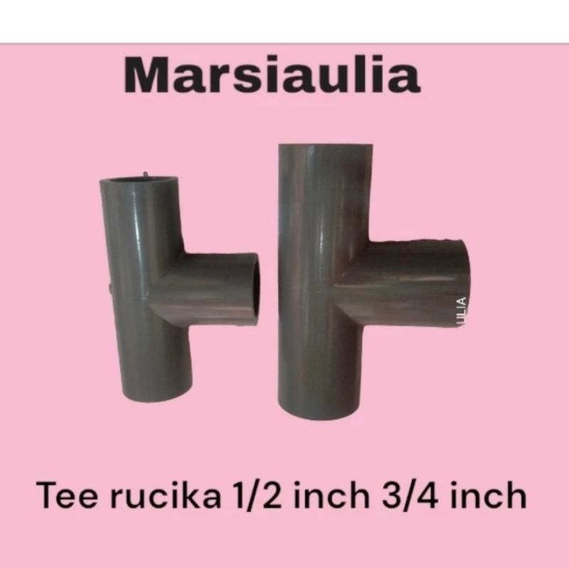 Rucika Tee 1/2 inch 3/4 inch pvc Pipe | Shopee Philippines