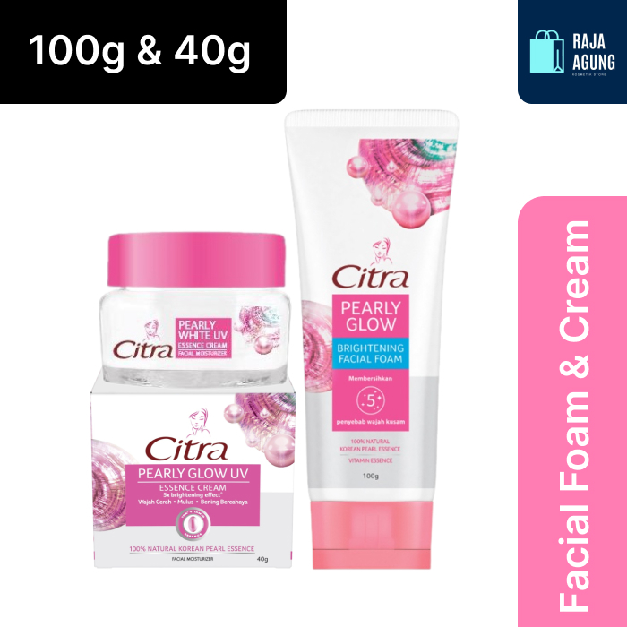 Citra hazeline 40g & Facial foam package 100g Pearly white (2 products ...