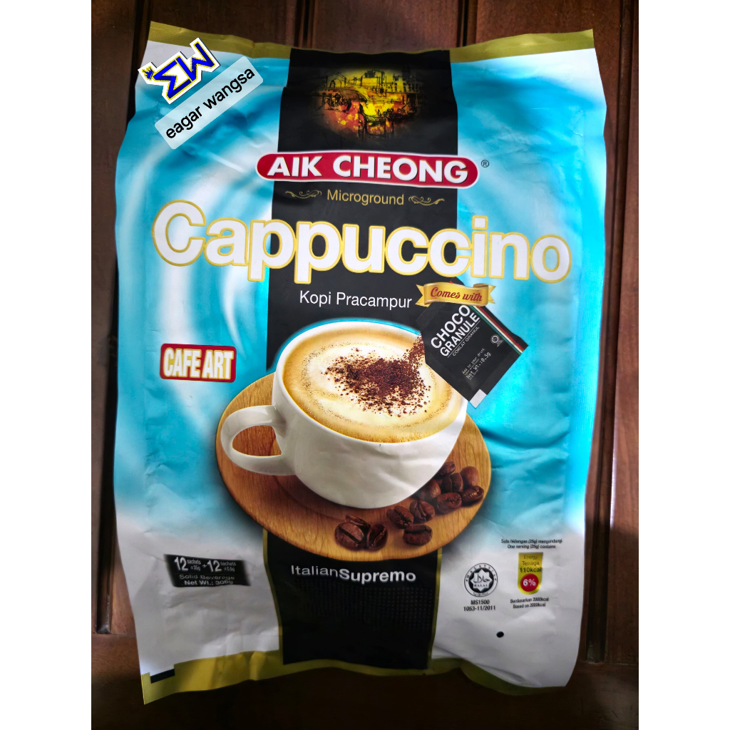 Aik Cheong Micro Ground cappuccino cafe art instant coffee in malaysia ...