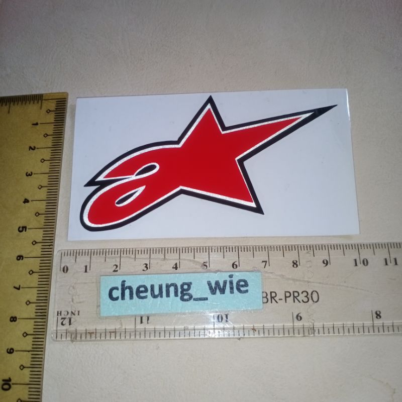 MERAH Red Star Alpine logo Sticker/Sticker 1pc | Shopee Philippines