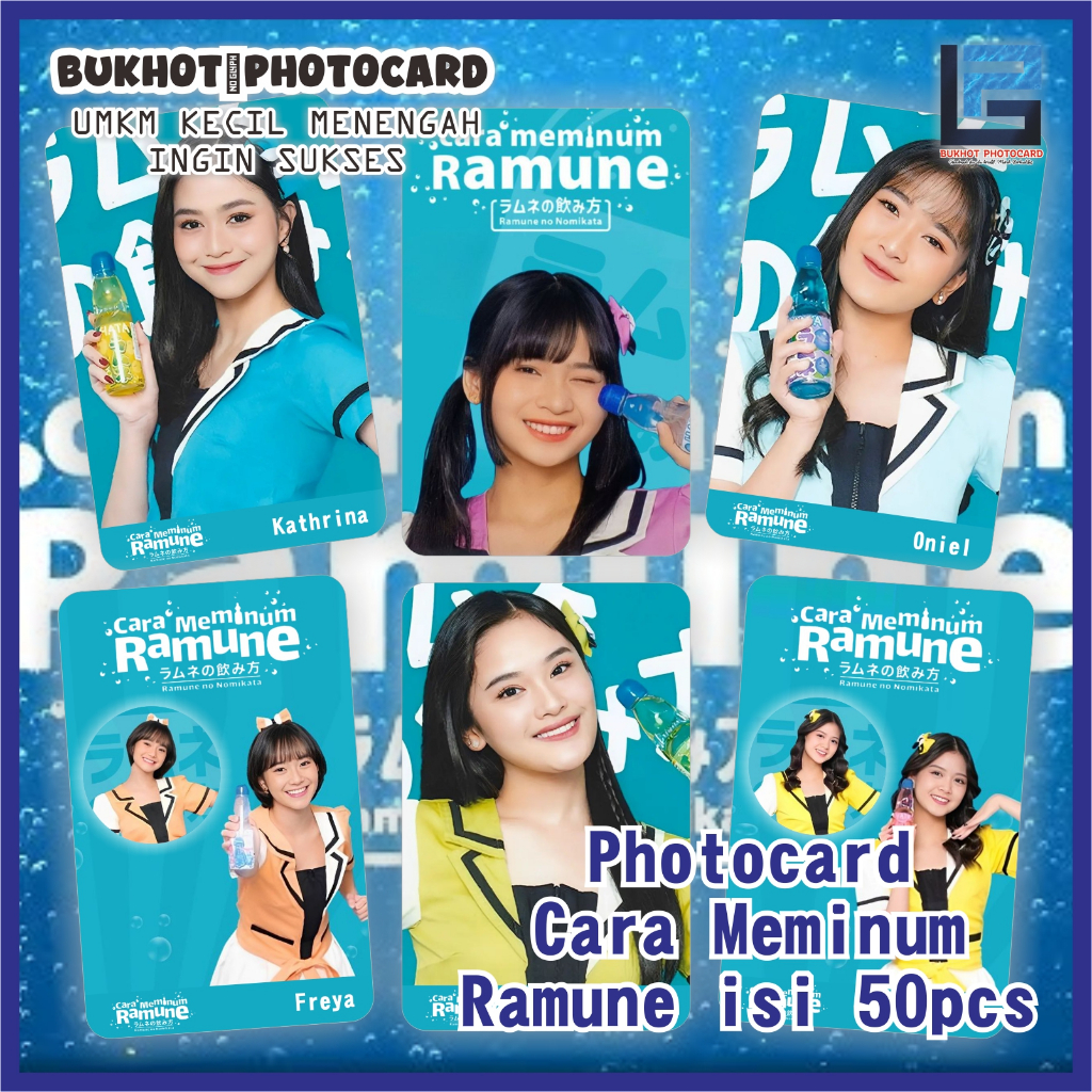 Photocard How to Drink Ramune contains 50 Pcs Unofficial/fanmade (Bonus ...