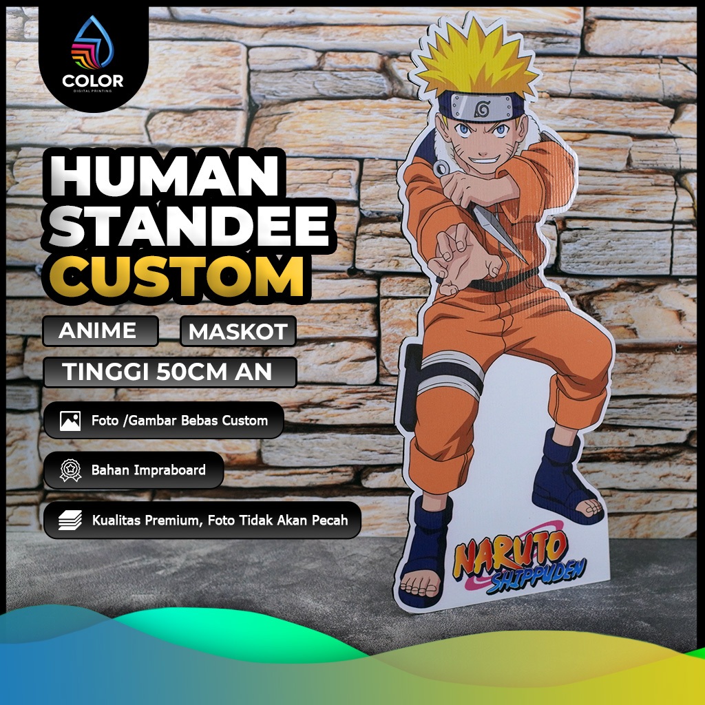 Human Standee Anime Custom Standee Mascot Height 50cm | Shopee Philippines