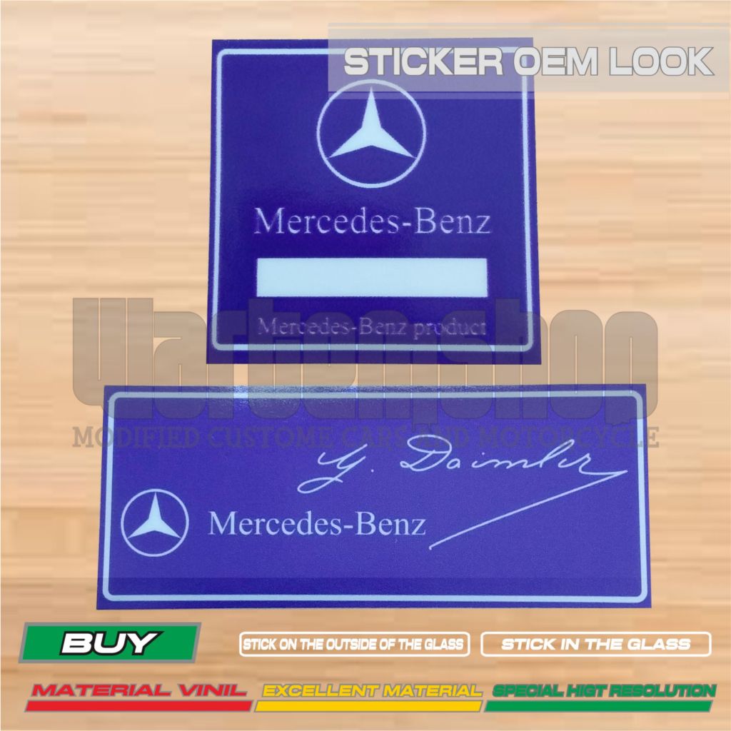 Mercedes-Benz Daimler Stickers (Inner Paste) | Shopee Philippines