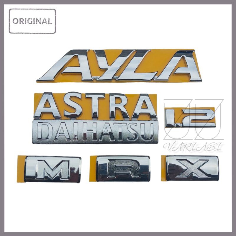Ayla Emblem Original Astra Daihatsu/Ayla Emblem Logo Writing Type X R M ...