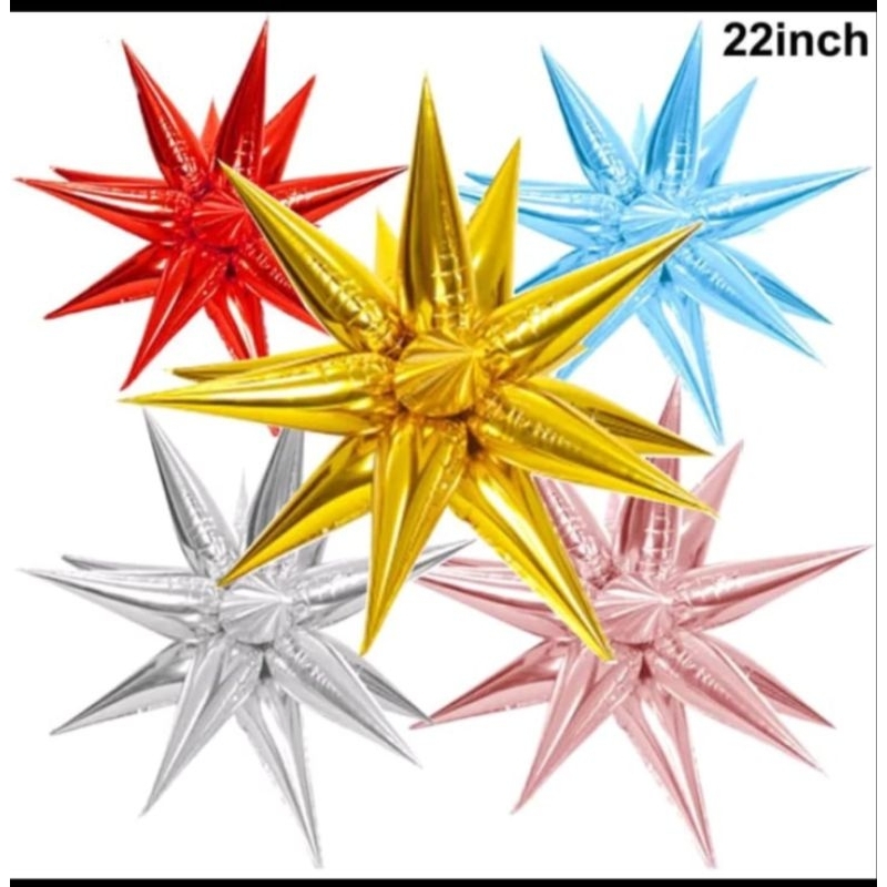 New Exploding Star Foil Balloons Join Start/Exploding Spike Start Join ...