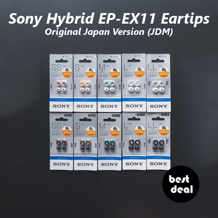 Sony Hybrid EP-EX11 Japan Version JDM Silicone Eartips Ear tip IEM Earphones | Shopee Philippines
