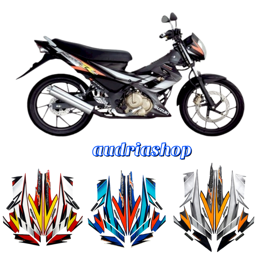 Striping sticker lis Motorcycle suzuki satria f150 build 2007 cbu Full ...