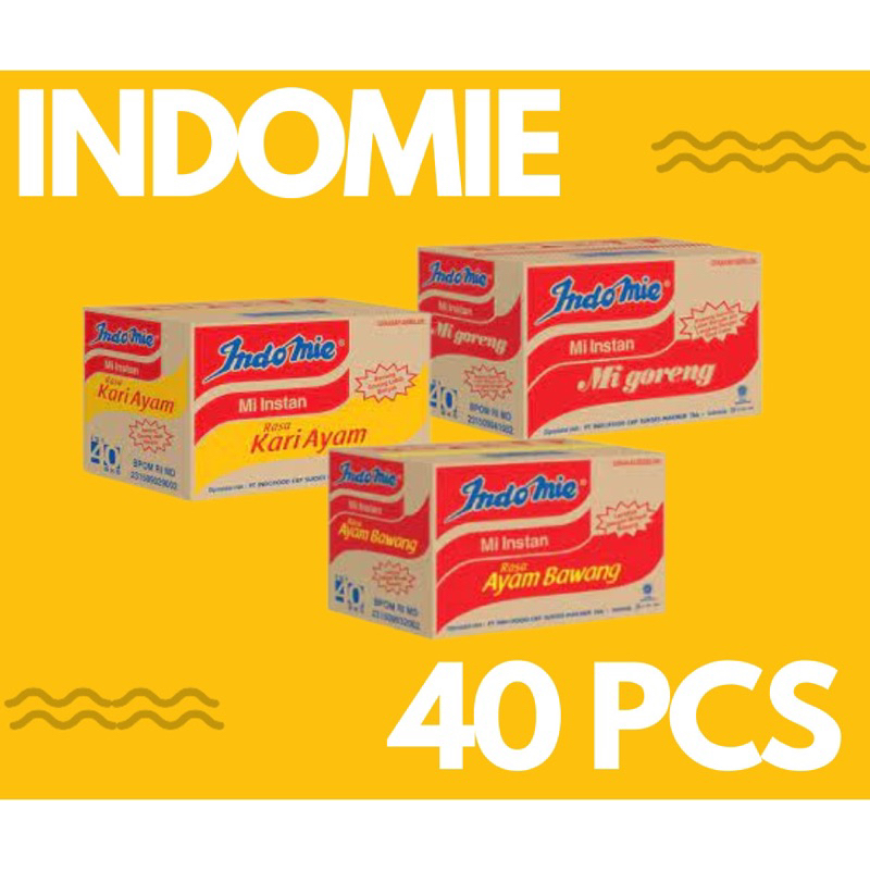 Indomie 1 box contains 40 packs All Variant | Shopee Philippines