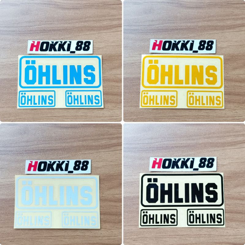 OHLINS cutting sticker, Ohlins motorcycle shock sticker | Shopee ...