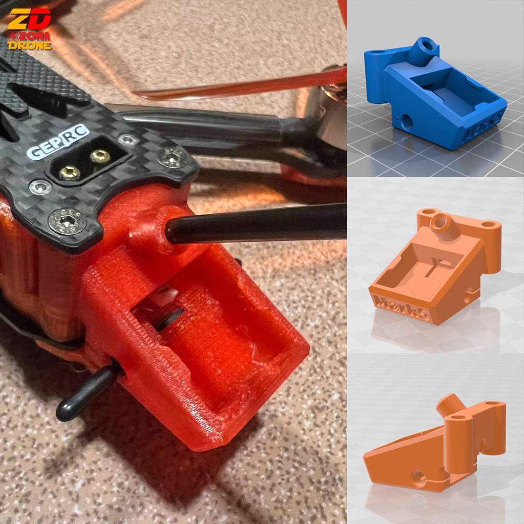 Geprc Mark5 Gep-M8Q GPS and DJI O3 Antenna Mount FPV Drone | Shopee ...