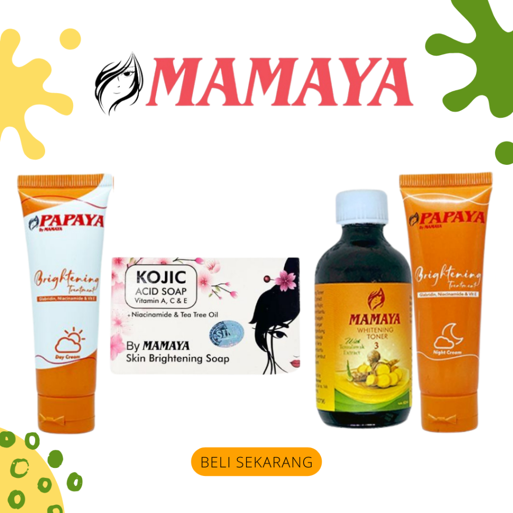 Mamaya KOJIC ACID BRIGHTENING 4IN1 Package/BRIGHTENING Facial Skin | Shopee Philippines