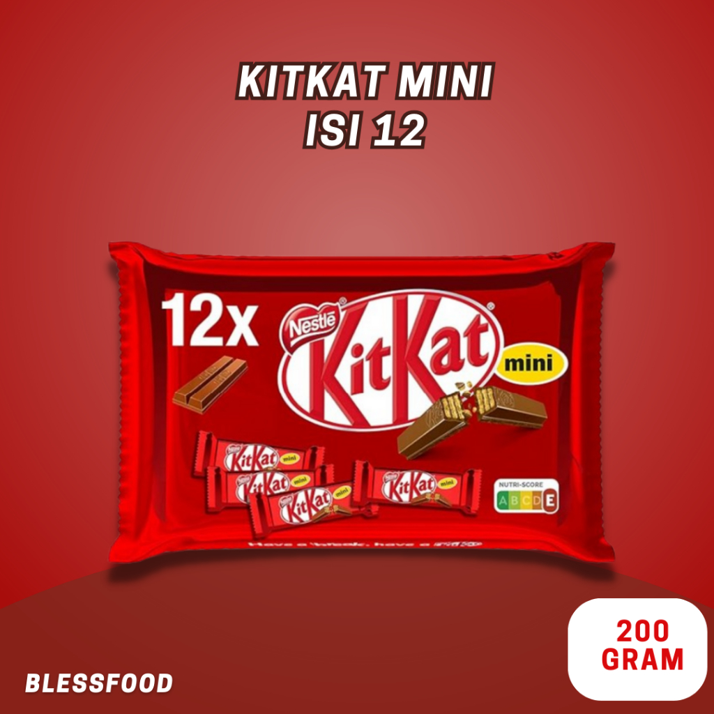 Kitkat Mini Chocolate Snack Contents 12 Original German Retail Unit ...